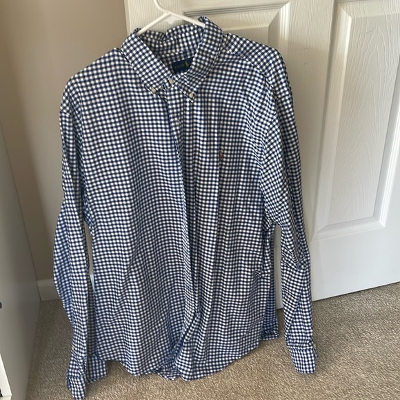 Ralph Lauren | Shirts | Mens Blue Plaid Button Down | Poshmark